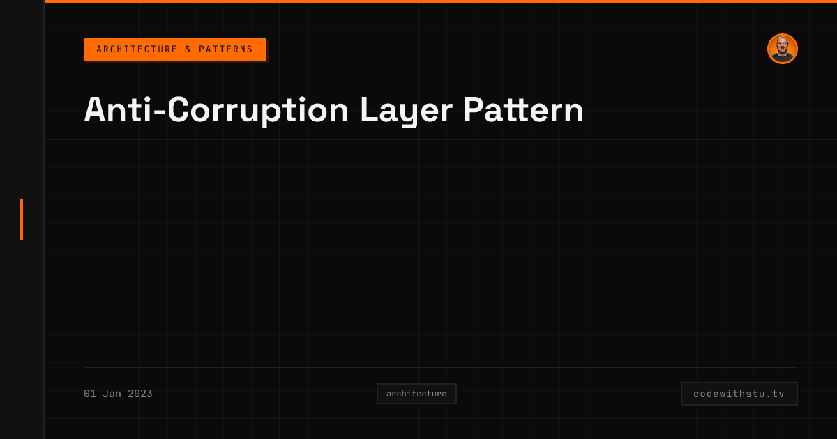 Anti-Corruption Layer Pattern | CodeWithStu